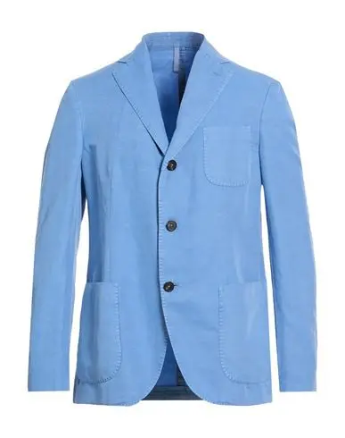Incotex By Slowear Blazer Size Linen, Cotton - Blue