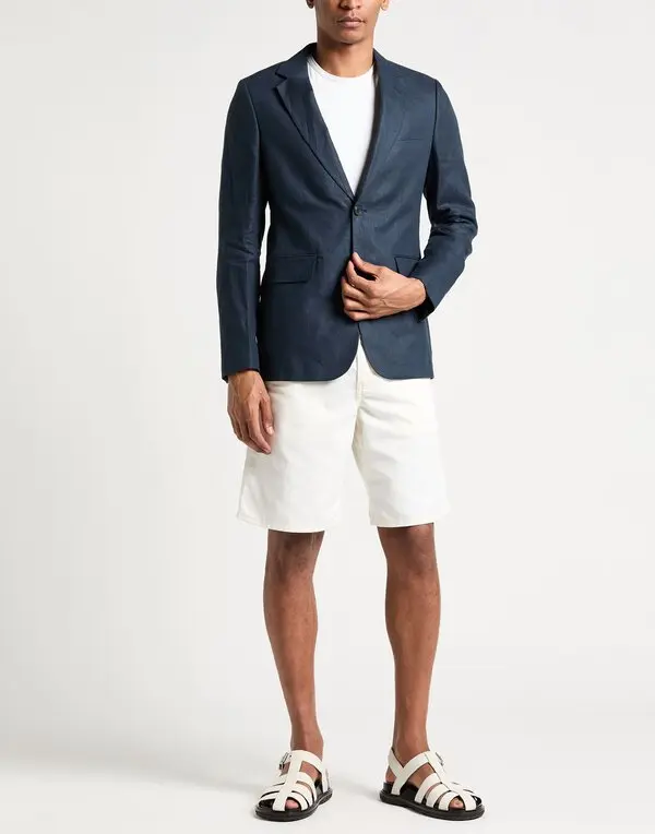 Sandro Blazer Size Linen - Navy
