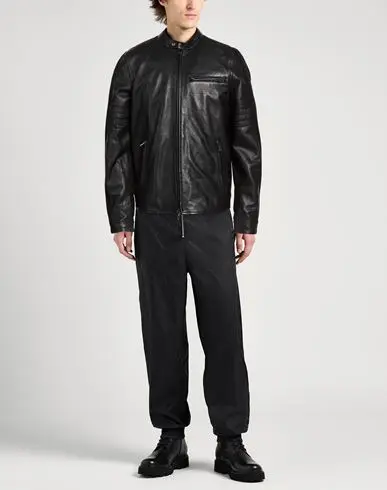 DIESEL Biker Jacket In Lambskin And Cotton