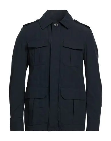 Montedoro Dark Polyamide And Cotton Safari Jacket - Blue