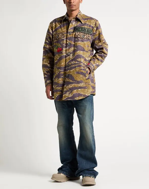 Dolce & Gabbana Military Jacket With Camouflage Print