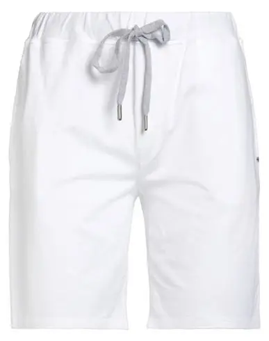 Fedeli Cotton French Terry Athletic Shorts - White