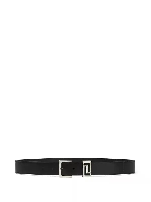 Versace Greca Buckle Belt - Black