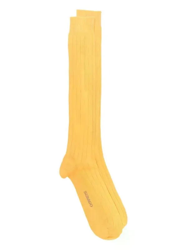 SEBAGO Ribbed Socks - Yellow