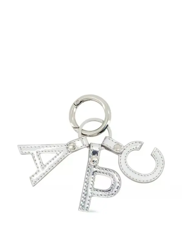 A.p.c. Lettres Keychain - Silver