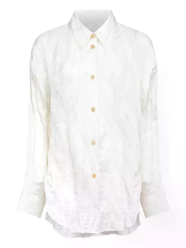 Khaite Crinkled Button Shirt