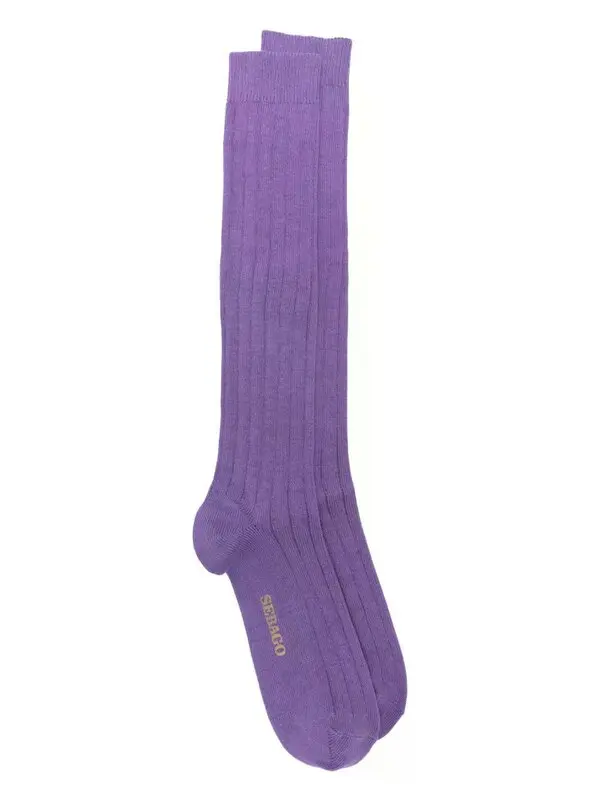 SEBAGO Ribbed Knit Socks - Purple