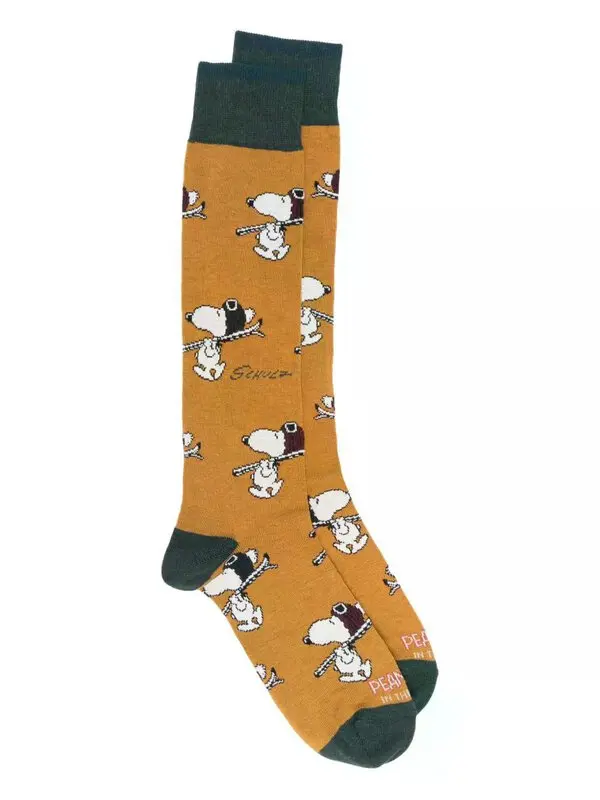 IN THE BOX X Peanuts Schulz Patterned Socks - Yellow