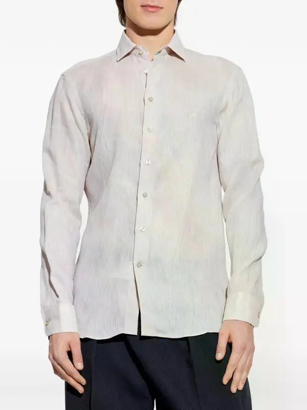 Etro Buttoned Long-sleeve Shirt - Neutrals