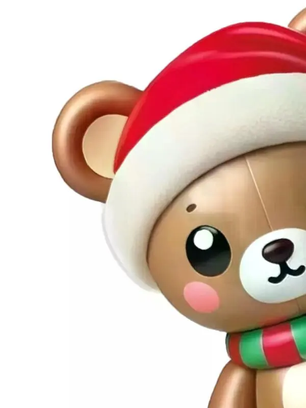 LINEE RECANATI Santa-hat Bear Figure