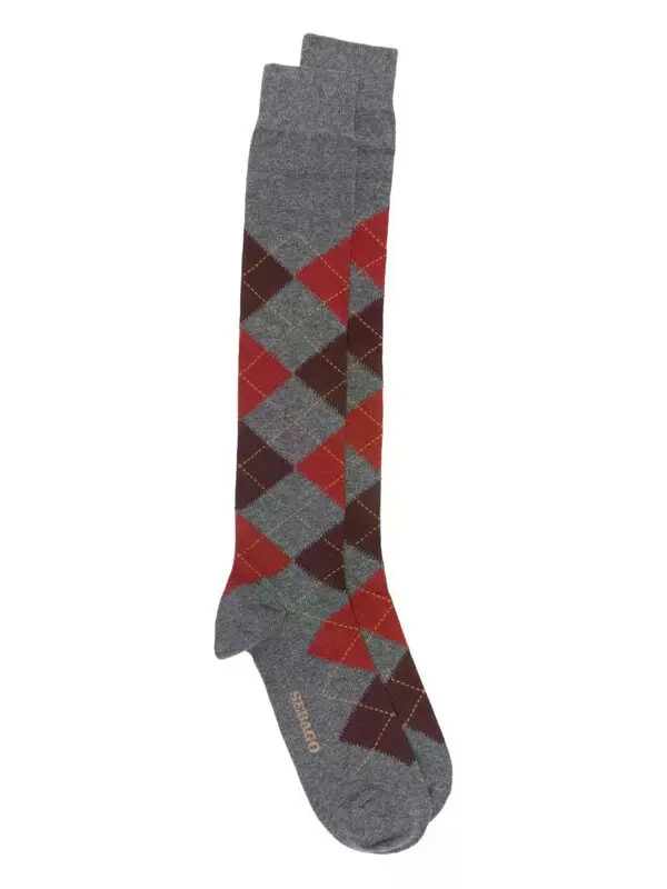 SEBAGO Argyle Socks - Grey