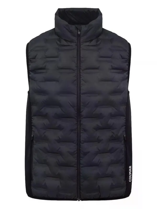 COLMAR Geometric-patterned Zip-fastening Gilet