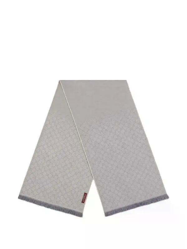 Gucci Gg Fringed Scarf