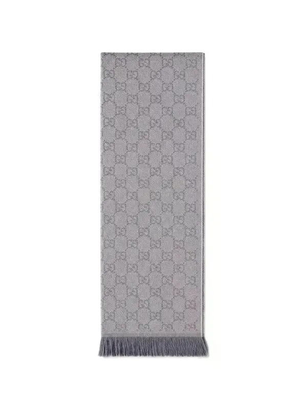 Gucci Gg Fringed Scarf