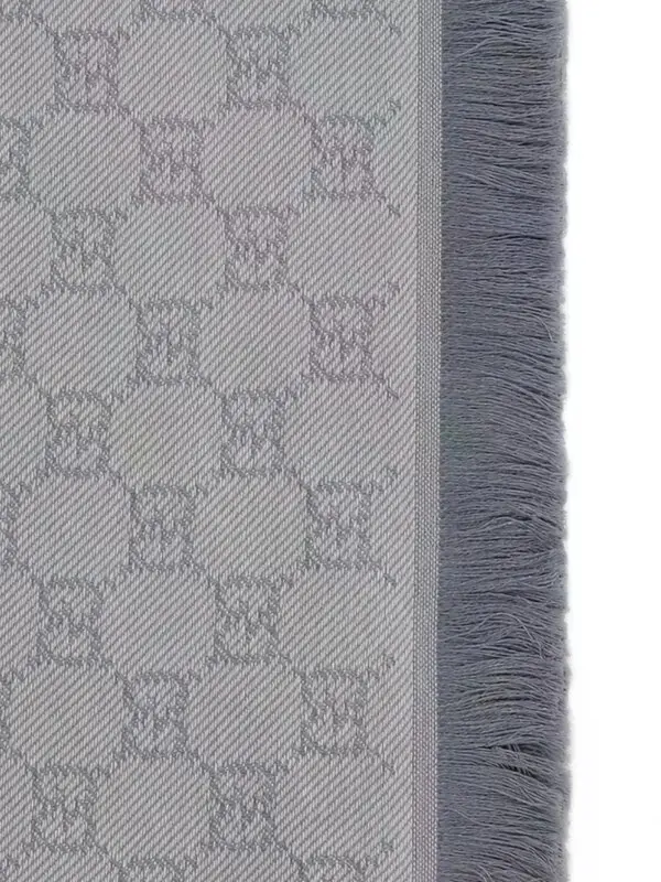 Gucci Gg Fringed Scarf
