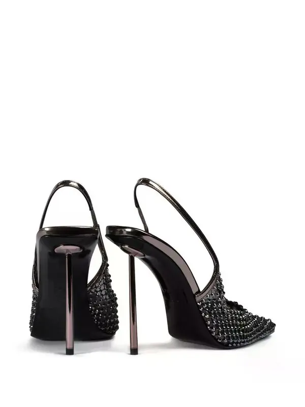 LE SILLA Gilda 120mm Embellished Slingback Pumps - Black
