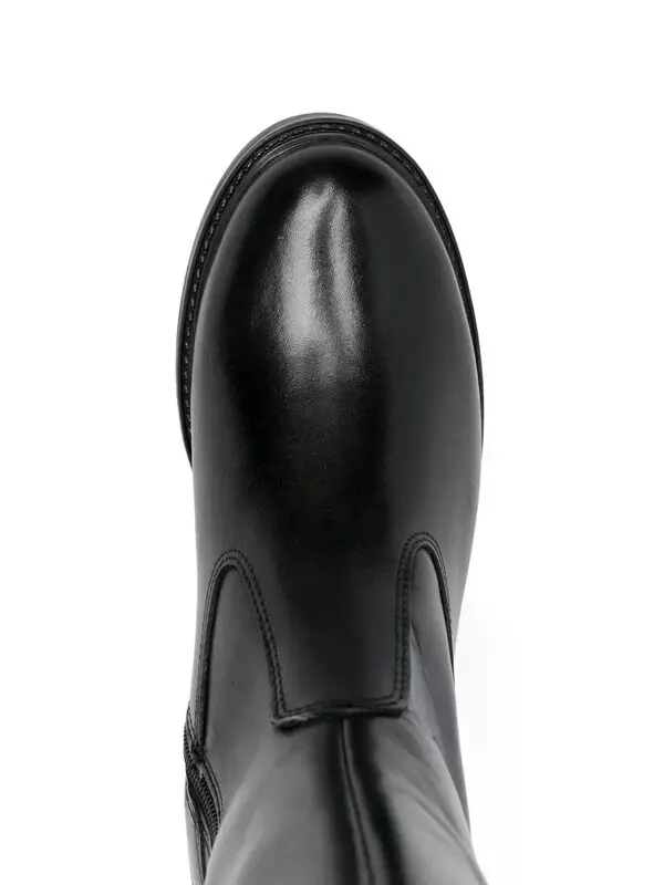 KEYS Zip Calf Leather Boots