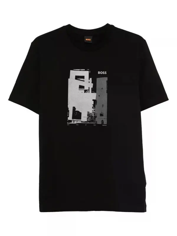 BOSS Graphic Print T-shirt - Black