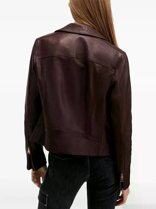 ALLSAINTS Dalby Zip-fastening Leather Jacket - Brown