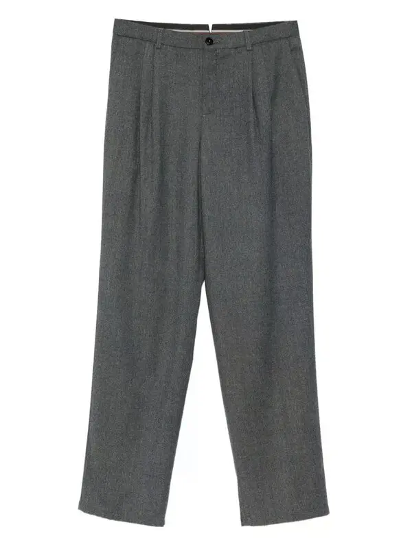 Canali Pleat-detail Trousers - Grey