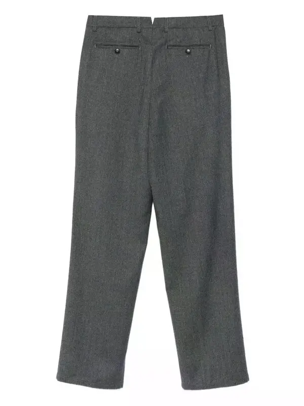 Canali Pleat-detail Trousers - Grey