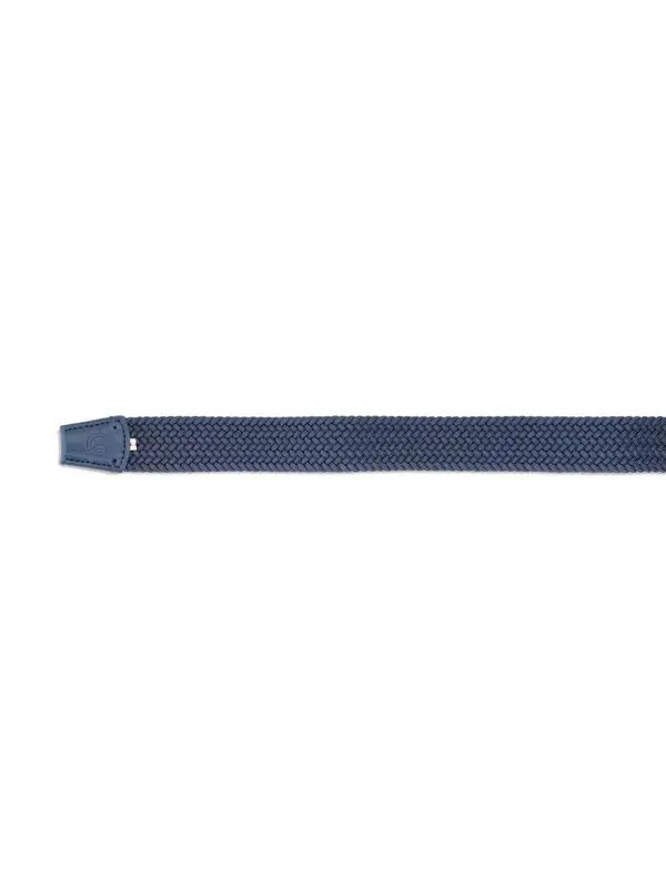LA BOUCLE Woven Leather-detail Belt