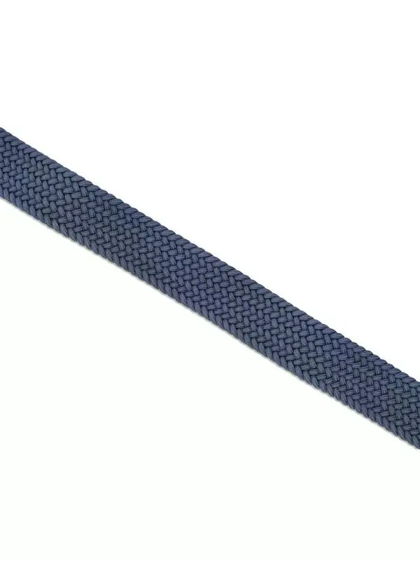 LA BOUCLE Woven Leather-detail Belt