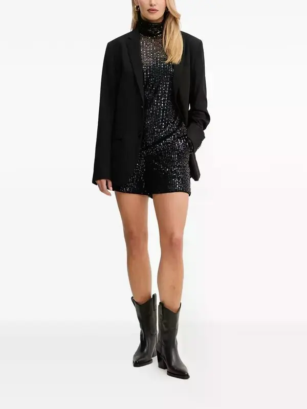 Karl Lagerfeld Sequin High-neck Top