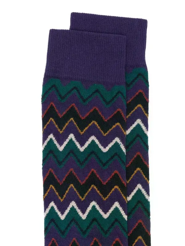 IN THE BOX Zigzag Pattern Socks