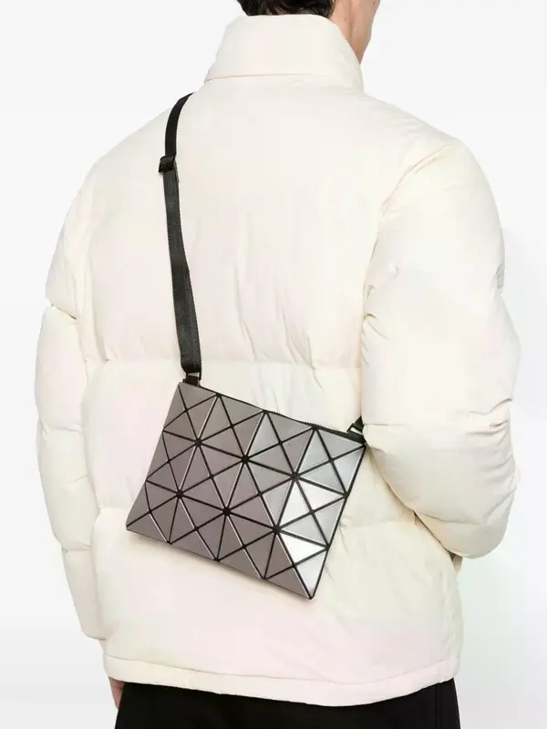 Issey Miyake Lucent Metallic-effect Messenger Bag - Silver