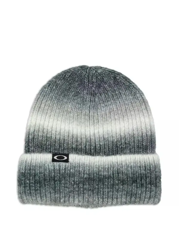 Oakley Ellipse Gradient Ribbed Beanie - Grey