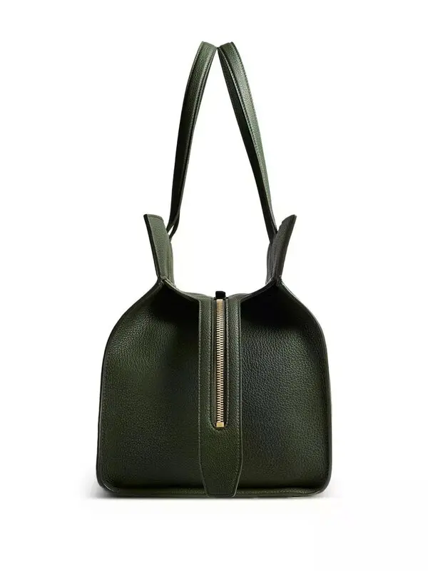 Khaite Pebbled Leather Zip Handbag