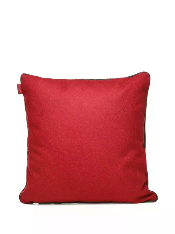Etro Logo-embroidered Cushion - Red