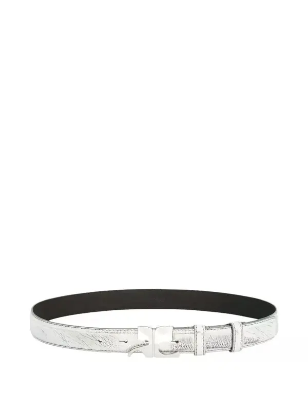 COURREGES Leather Belt - Silver