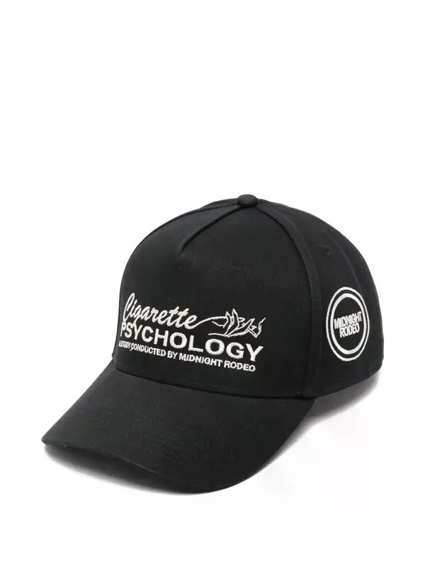 MIDNIGHT RODEO Cigarette Psychology Embroidered Cap - Black