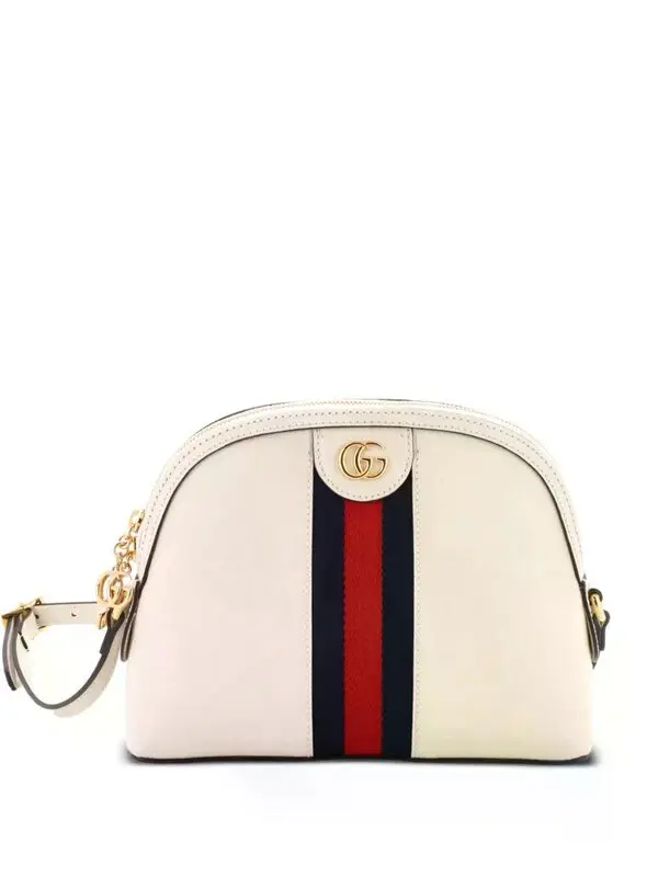 Gucci Ophidia Dome Leather Crossbody Bag - Neutrals