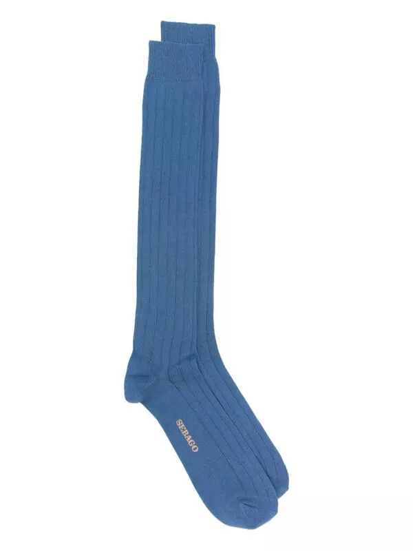 SEBAGO Ribbed Socks - Blue