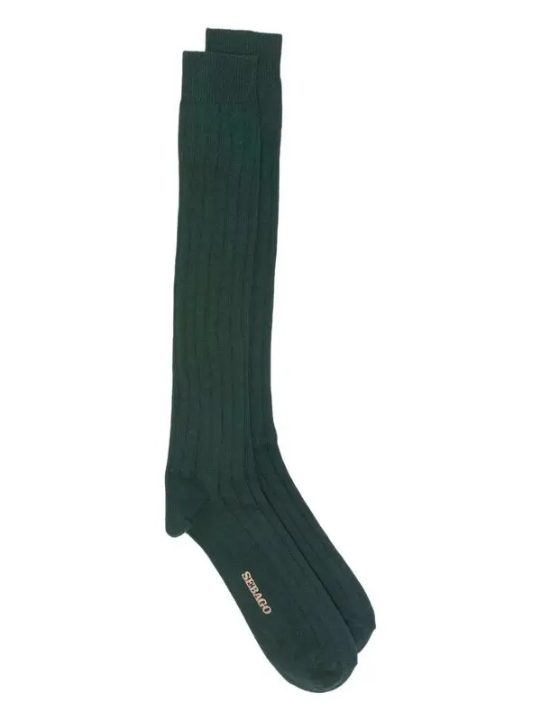 SEBAGO Ribbed Knit Socks - Green