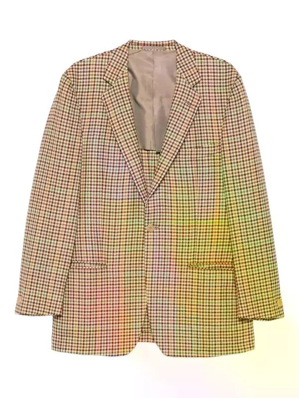 ROMEO GIGLI 1990s Checked Jacket - Neutrals