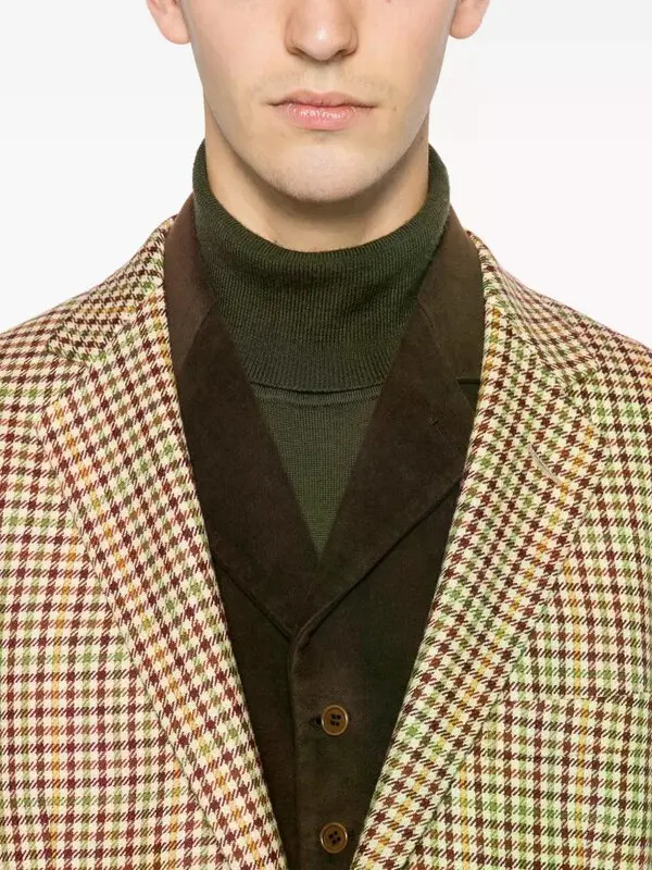 ROMEO GIGLI 1990s Checked Jacket - Neutrals
