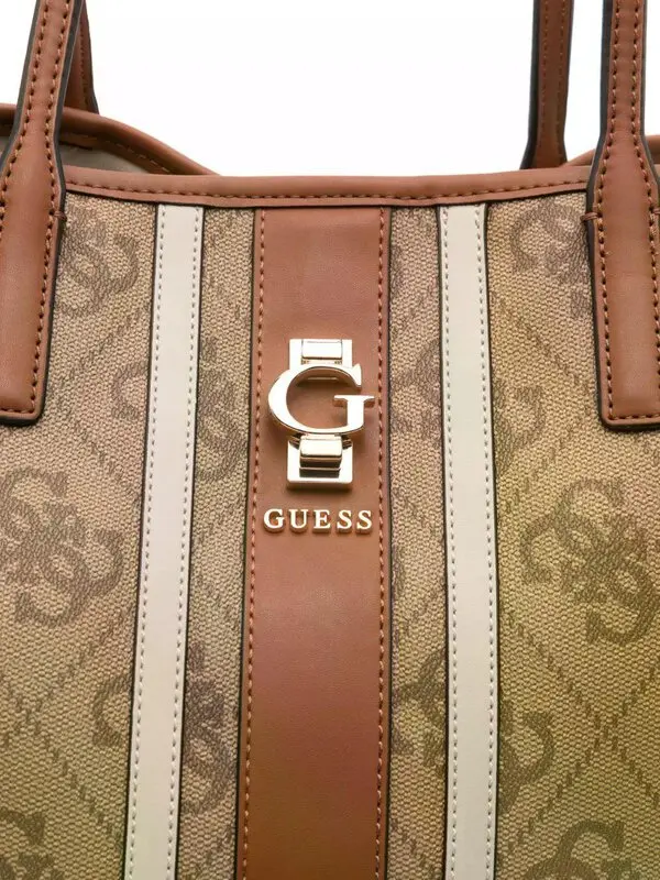 Guess Monogram Pattern Shoulder Bag