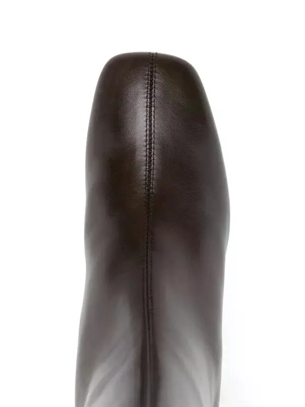 TOTEME 35mm Nappa Ankle Boots - Brown
