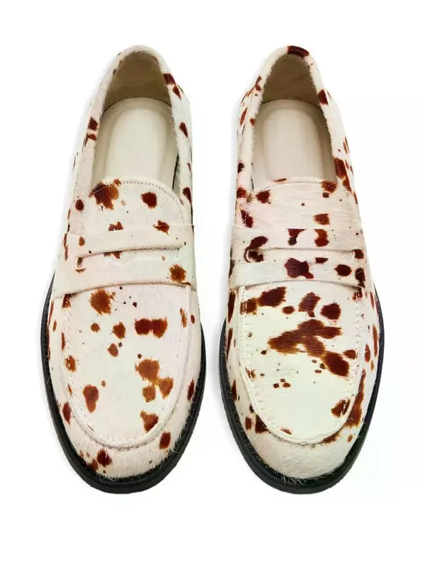 DUKE + DEXTER Wilde Penny-strap Loafers - Neutrals