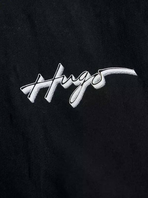 Hugo Logo-detail Drawstring Sweatshirt