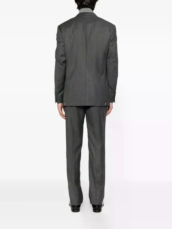 Canali Checked Suit - Grey