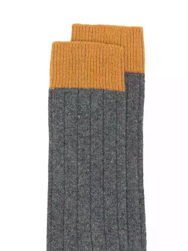 IN THE BOX Ribbed Color-block Socks