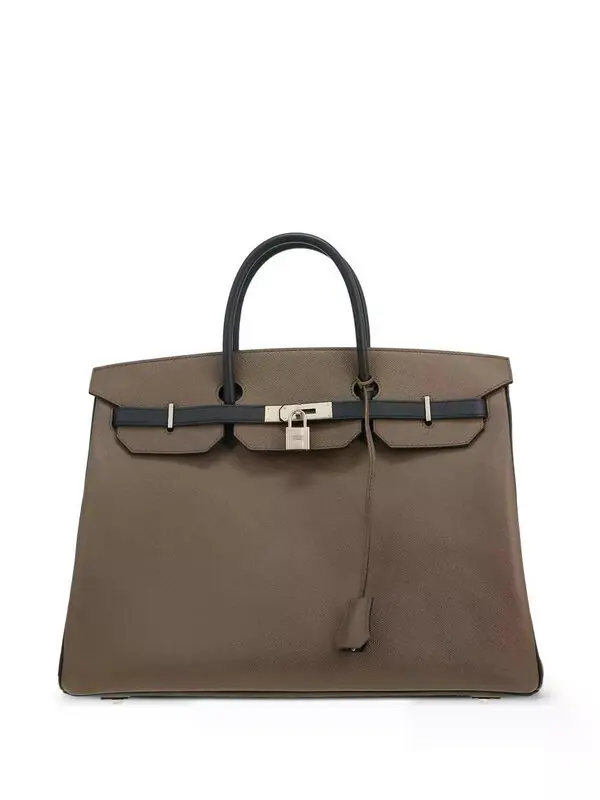 Hermès 2018 Birkin 40 Flap-fastener Tote Bag - Brown