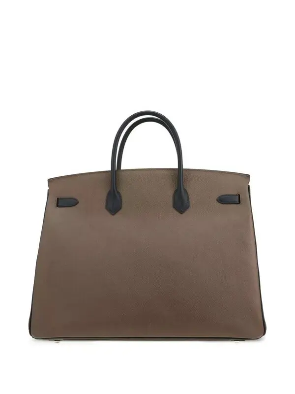 Hermès 2018 Birkin 40 Flap-fastener Tote Bag - Brown