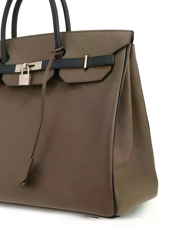 Hermès 2018 Birkin 40 Flap-fastener Tote Bag - Brown