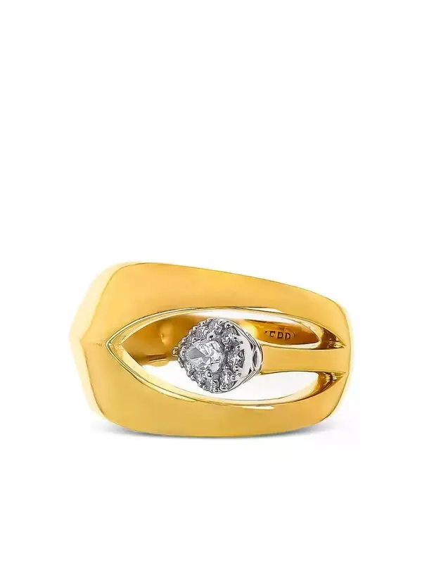 Yeprem 18k Yellow And White Diamond Ring - Gold